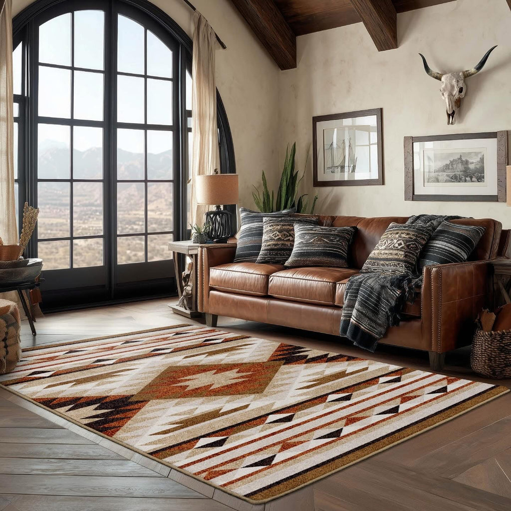 Sallisaw vintage brown area RUG – Southwest Bedazzle