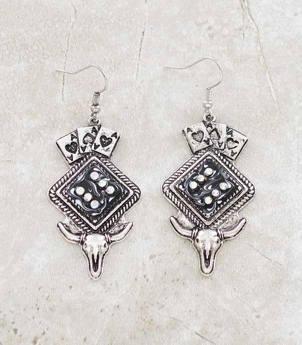 Western dice earrings – Southwest Bedazzle