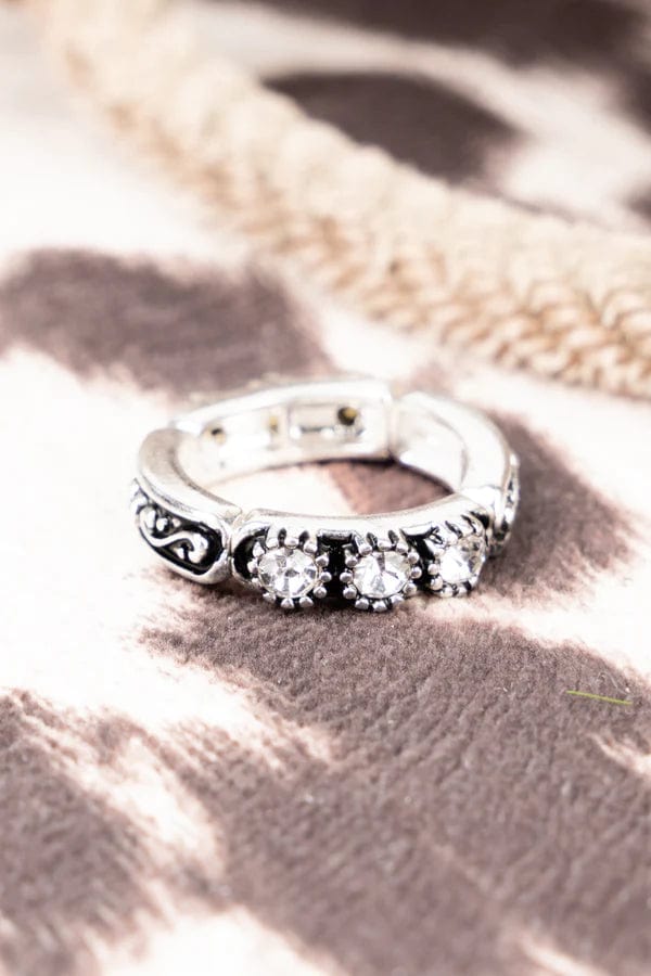 Crystal burnished RING – Southwest Bedazzle