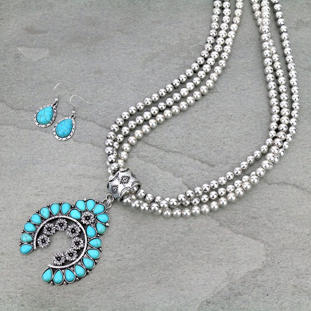 Long Western squash blossom necklace – Southwest Bedazzle