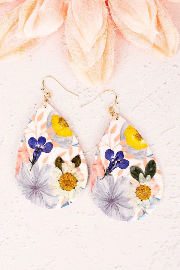 Meadows pressed flower earrings – Southwest Bedazzle