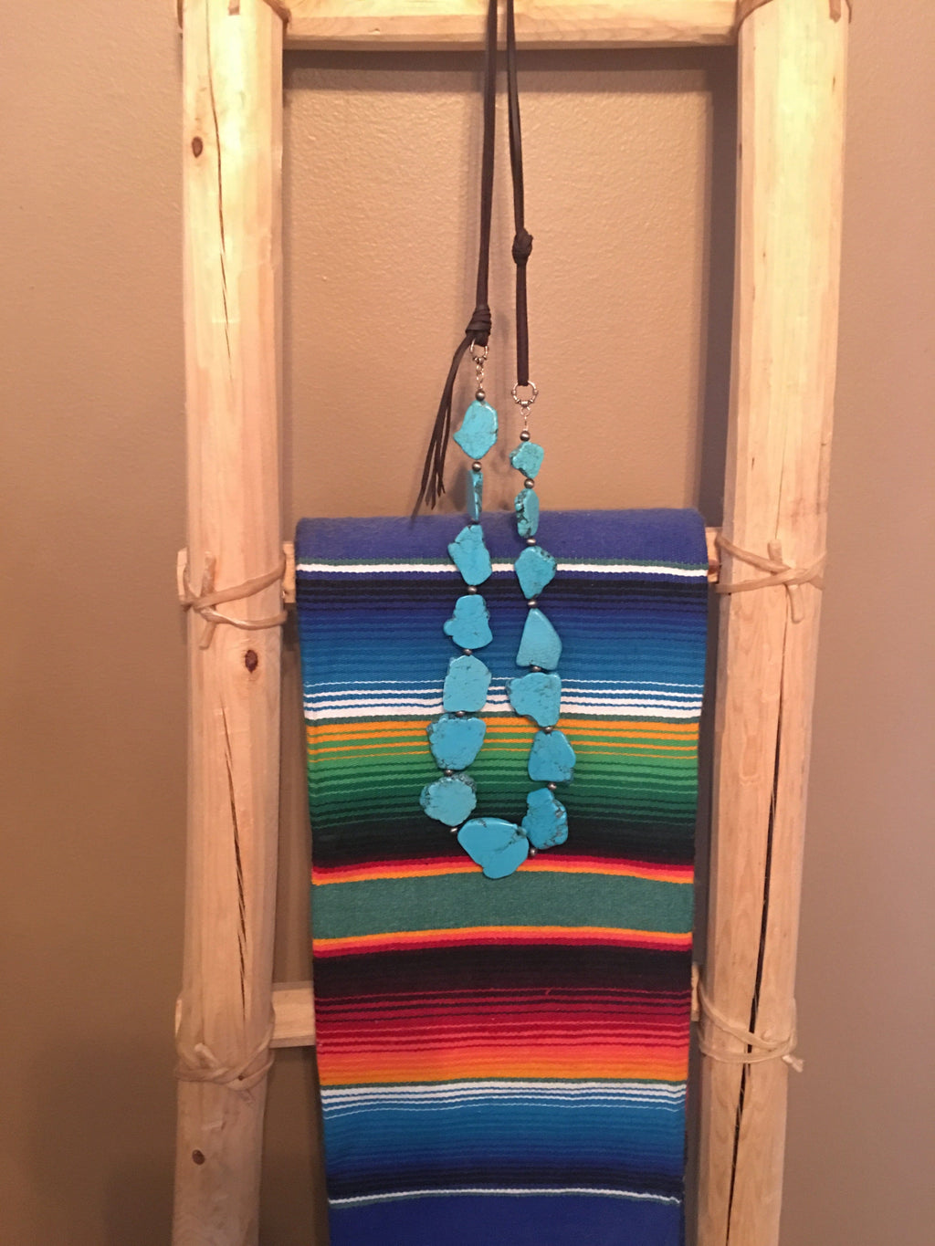 XL Long Turquoise Santa fe slab necklace – Southwest Bedazzle
