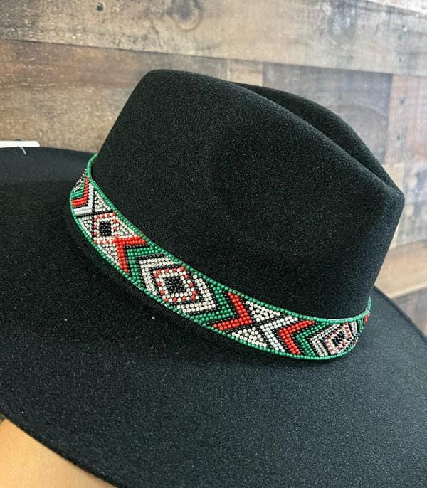 Beaded aztec HAT BAND – Southwest Bedazzle