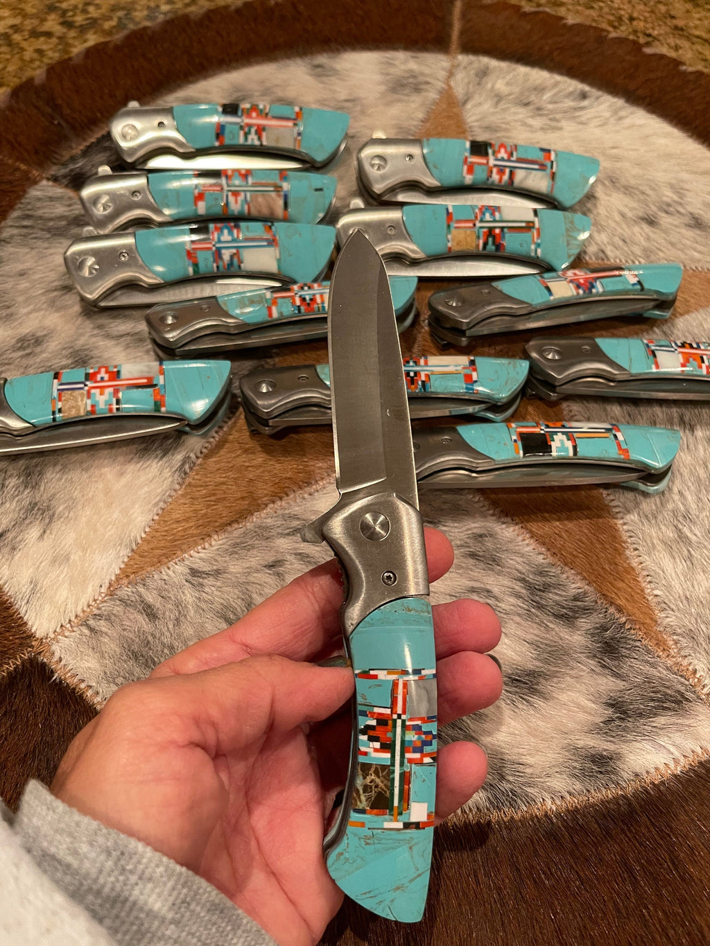 Southwest Turquoise knife SS – Southwest Bedazzle